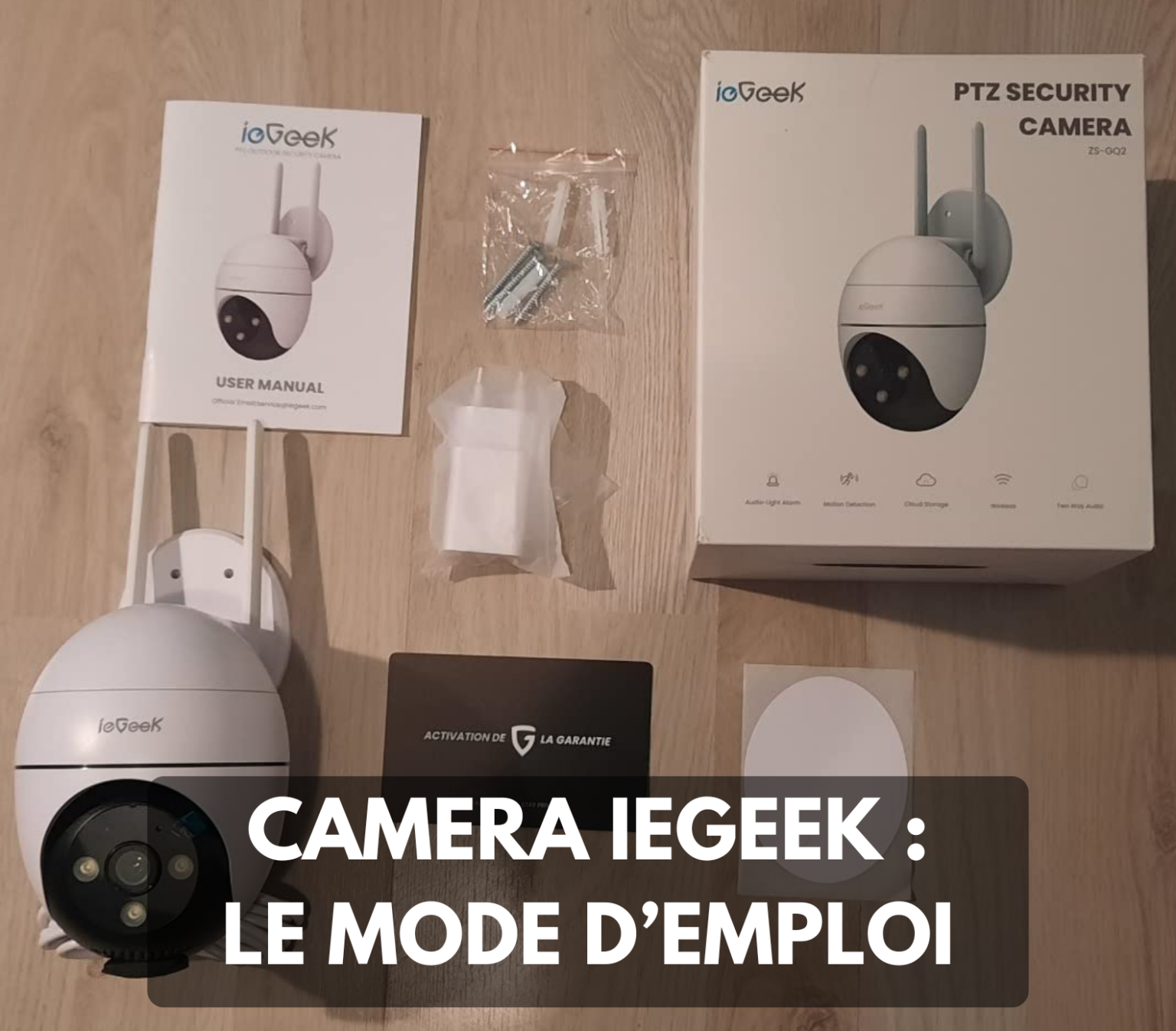 Camera Iegeek 2k Mode d'Emploi | Iegeek