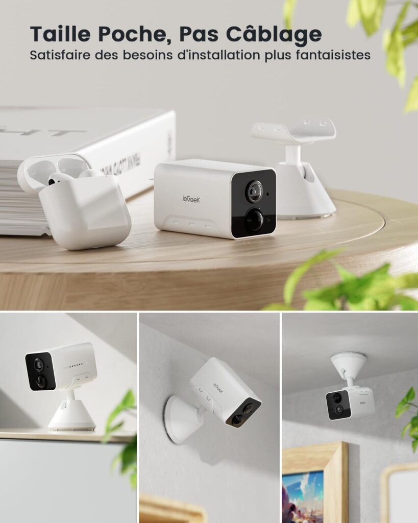 ieGeek - Pack x2 Caméras de Surveillance WiFi intérieure sans Fil ...